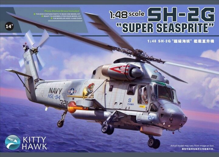 Kitty Hawk 1/48 SH-2G "Seasprite" Plastic Model Kit – Sideline Hobbies
